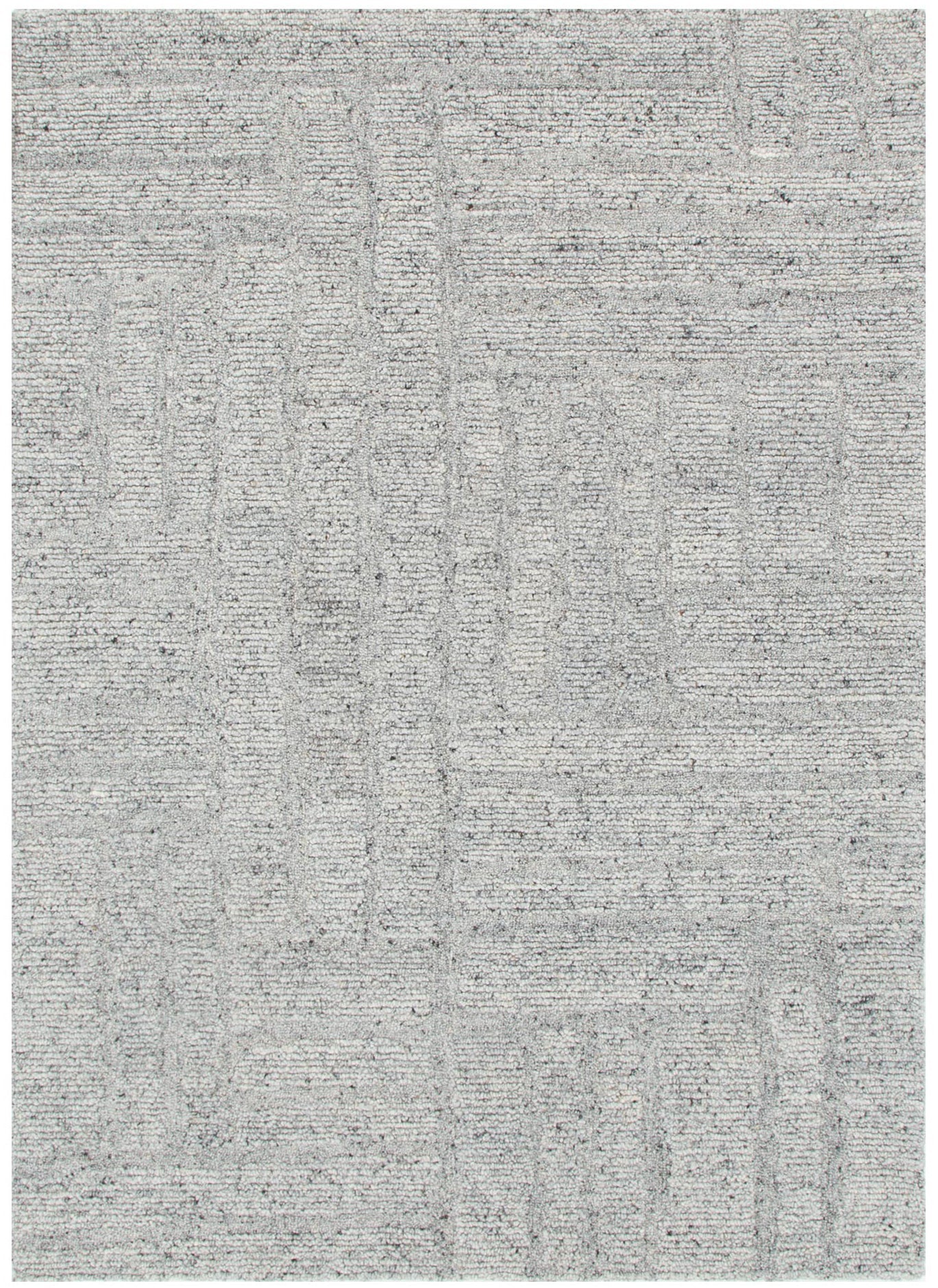 Arlo Grey Modern Wool Rug – Wild Yarn