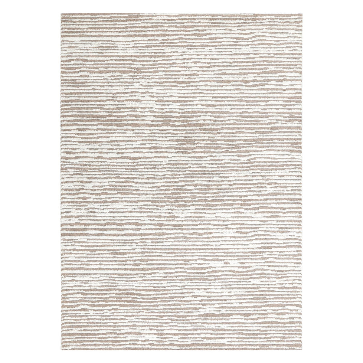 Alps Cream Beige Waves Rug – Wild Yarn