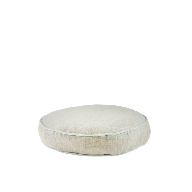 Beau Round Pale Blue Cushion 40cm – Wild Yarn